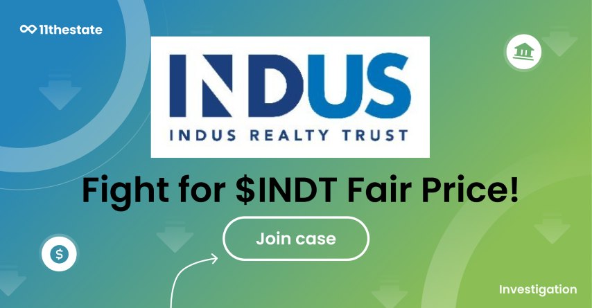 INDUS Realty Trust (INDT) M&A Case